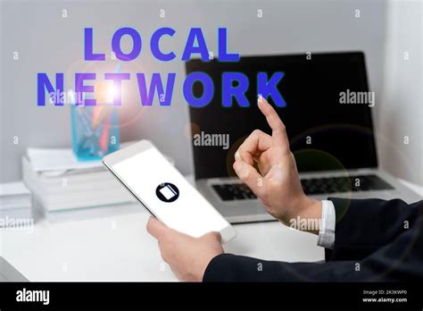 Writing Displaying Text Local Network Internet Concept Intranet LAN