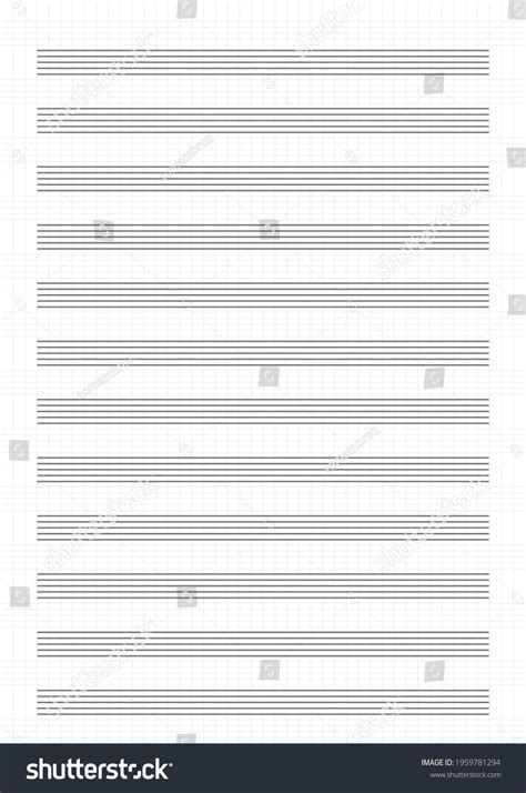 Vector Lined Music Notation Template Stock Vector Royalty Free 1959781294 Shutterstock
