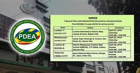 Civil Service Exam Ph Pdea Recruitment 2019 Schedule Of Qualifying Exam