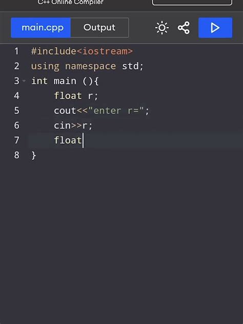 Find Area Of A Circle C Program Coding Bsccs Computersciencedegree