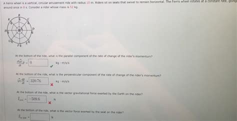 Solved At A Constant Rate Going A Ferris Wheel Is A