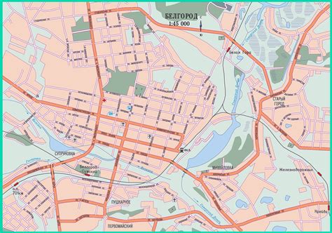 Карта Белгородской области 2025 с городами на весь экран