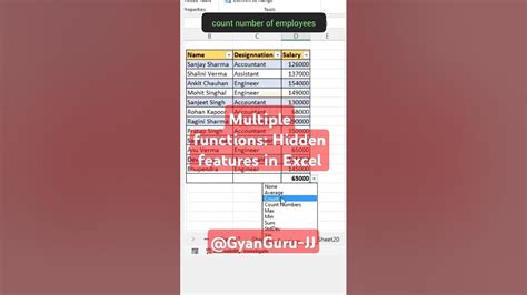 Multiple Functions Hidden Features In Excel Shorts Shortsfeed