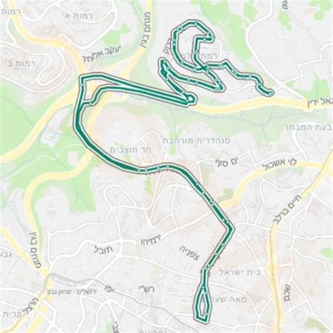 Super Bus Route No 844 In Jerusalem From Jerusalem To Jerusalem Schedule Maps Frequency Bus