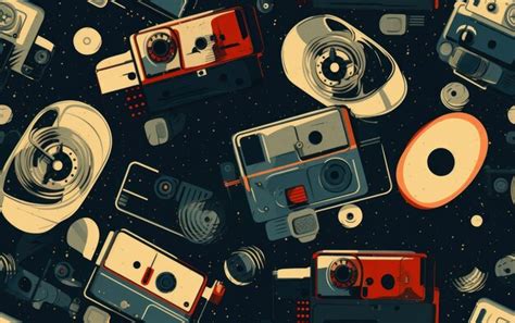 premium ai image classic retro film texture scene