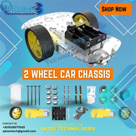 2 Wheel Smart Robot Car Chassis Kit In Best Price Lahore