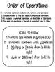 Order Of Operations Anchor Chart By Mrs Fredericks Dream TpT