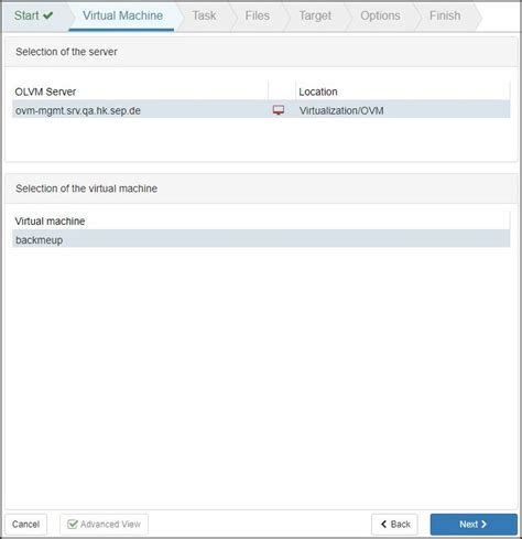 Source Olvm Restore Sepsesam