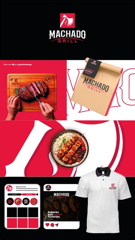 Identidade Visual Logotipo Moderno Churrascaria Jantinha Hamburgueria