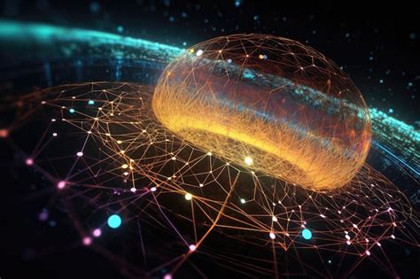 Premium Ai Image Brilliant Data Network Reveals Complexity Of Big Data Generative Ia