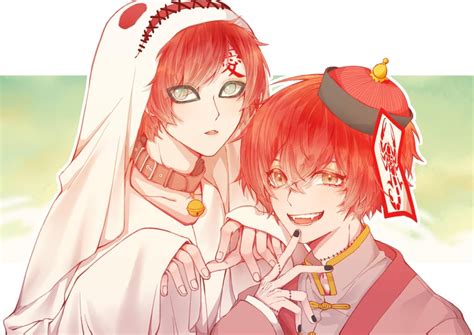 Gaara And Sasori Naruto And More Drawn By Baihua Er Danbooru