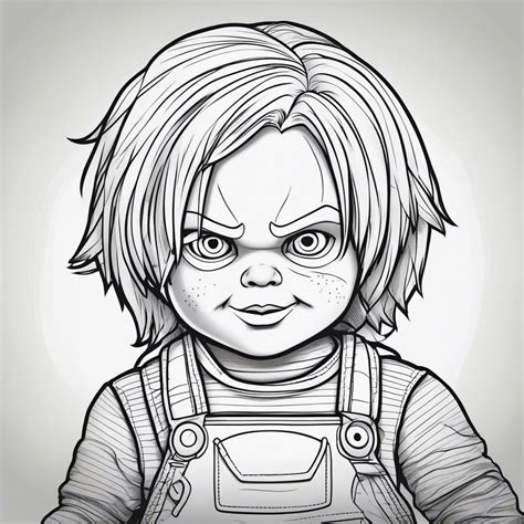 5 Dibujo Para Colorear Chucky Dibujo Para Colorear Chucky Etsy México