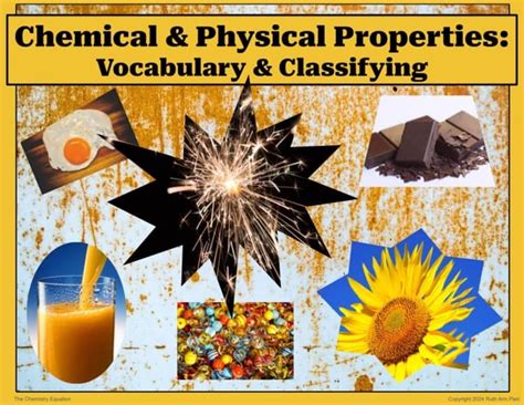 Classifying Physical And Chemical Properties Drag And Drop Activity Tpt