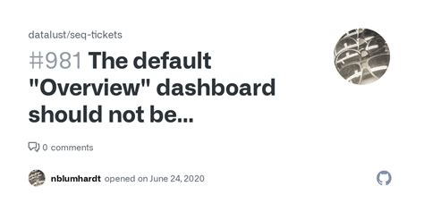 The Default Overview Dashboard Should Not Be Protected · Issue 981