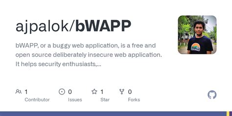 GitHub Ajpalok BWAPP BWAPP Or A Buggy Web Application Is A Free And Open Source