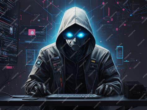 Premium Photo Hacking And Malware Concept Faceless Hacker Using