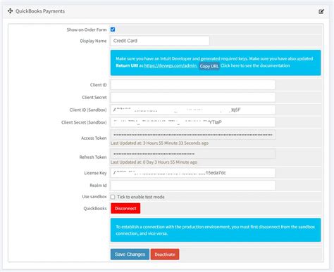 QuickBooks Payments Gateway For WHMCS Get Off
