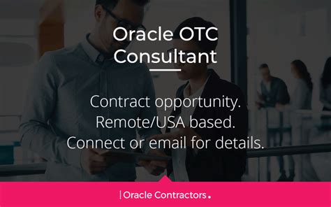 Oracle Contractors On Linkedin Oracle Oraclejobs Oraclecloud