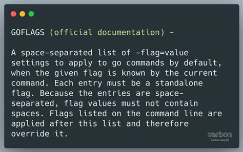 Provide A Set Of Flags To All Go Commands With Goflags Environment Variable An Ultimate