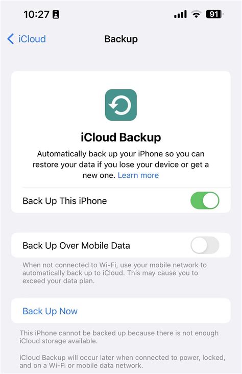 Icloud Backup Issue Riphone