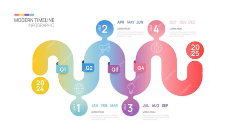 Premium Vector Business Step Timeline Infographic Arrow Template Modern Milestone Element
