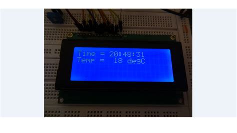 PIC Microcontroller Project Hour Clock And Thermometer Displayed Via F Microcontroller
