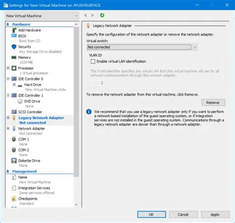 Hyper V No Internet Access In Windows