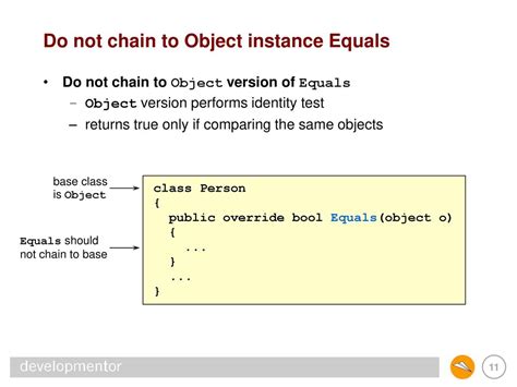 16 equals equals programming c © 2003 developmentor inc 12 1 ppt