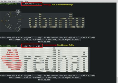 Linux Logo Print Color ANSI Logos Of Linux Distributions
