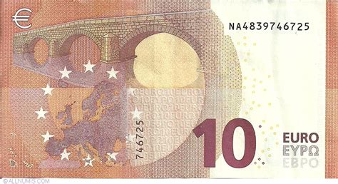 10 Euro 2014 N 2014 Issue 10 Euro Signature Mario Draghi