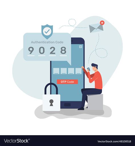 Verification Pin Code Security Message Royalty Free Vector