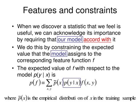 Ppt The Improved Iterative Scaling Algorithm A Gentle Introduction Powerpoint Presentation