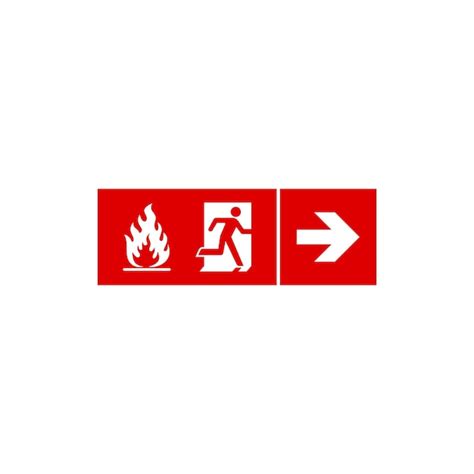 Premium Vector Fire Exit Sign Icon Vector Template