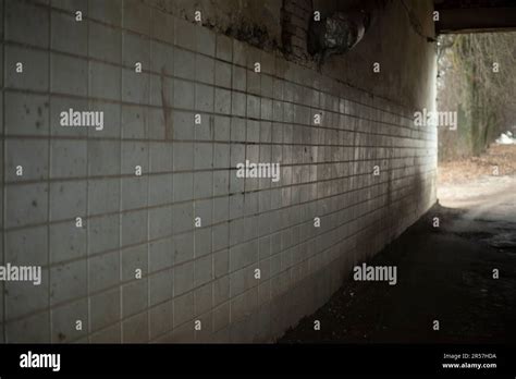 Wall In Passage Passage Through Industrial Zone Tile On Wall Details
