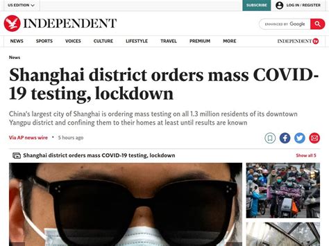 Shanghai District Orders Mass Covid 19 Testing Lockdown The