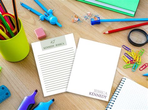 Professional Notepad With Name Custom Name Notepad Office Notepad With Name Co Worker Gift
