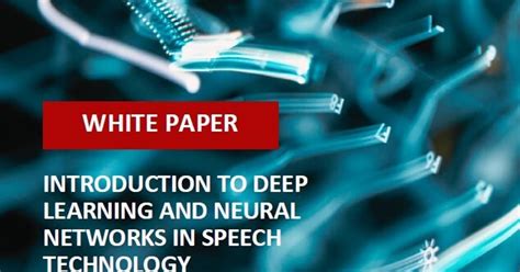 Recognosco White Paper Intro To Deep Learning And Neural Networks In
