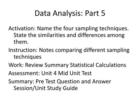 Ppt Data Analysis Part 5 Powerpoint Presentation Free Download Id