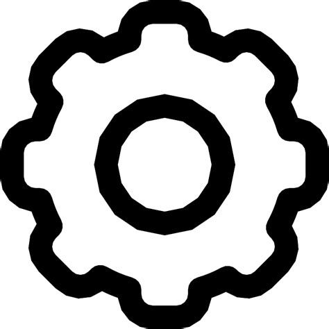 Configuration Gear Options Preferences Settings System Vector Svg Icon