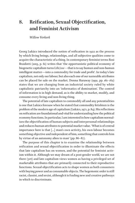 8 Reification Sexual Objectification And Feminist Activism Docslib