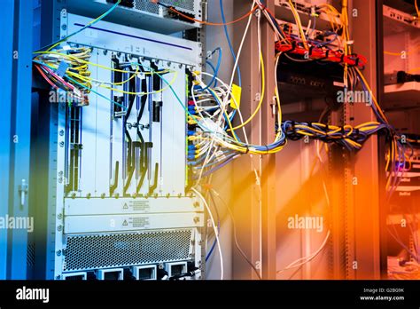 Core Switch Technology In Network Room Place Stock Photo Alamy