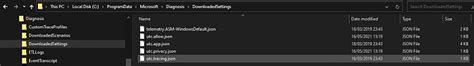 Json Diagnostic And Telemetry Files Windows 10 Forums