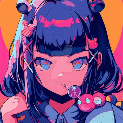 Anime Girl Pop Art By Wabisabiwonders On Deviantart