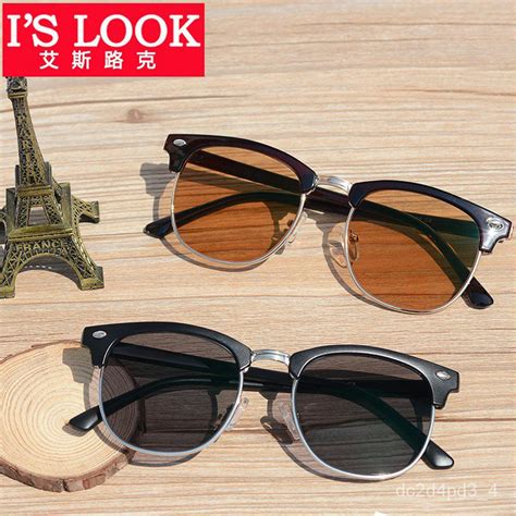 เรโทรอาร์ตเปลี่ยนสีป้องกันรังสีแสงสีฟ้าแว่นตาผู้ชายและผู้หญิงกรอบแว่นทรงกลมอินเทรนด์พร้อมแว่นกัน