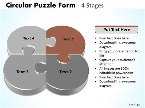 Circular Puzzle Form Diagram Stages Powerpoint Templates PowerPoint Presentation Images