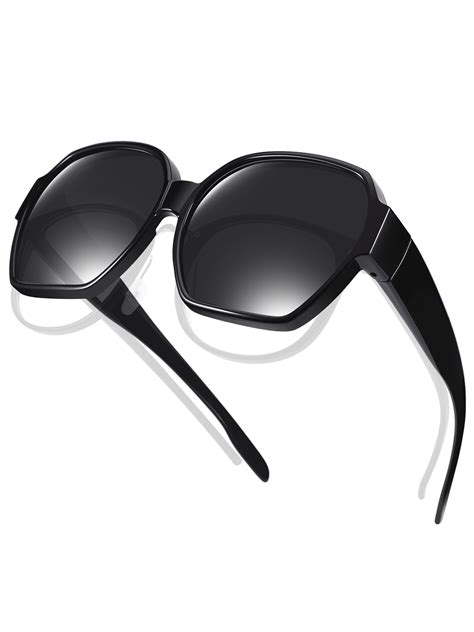 Tinhao Polarized Fit Over Sunglasses Wear Over Glasses For Women Men