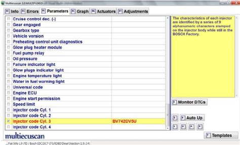 Multiecuscan Injector Ima Coding For Fiat Grande Punto 13 Multijet