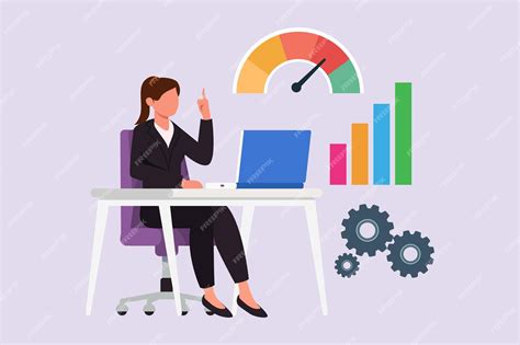 Premium Vector Business Performance Analysis Benchmark Metrics Audit Concept Colored Flat