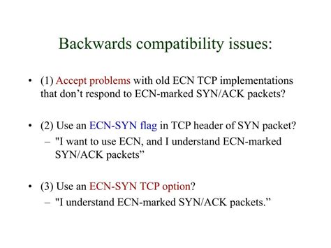 Ppt Adding Explicit Congestion Notification Ecn Capability To Tcps