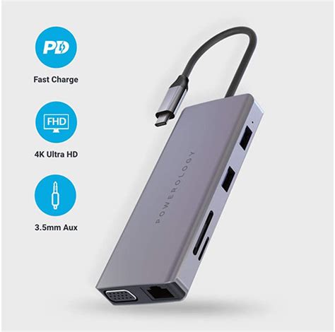 Powerology In Usb C Hub Ethernet Hdmi Vga Startech Store